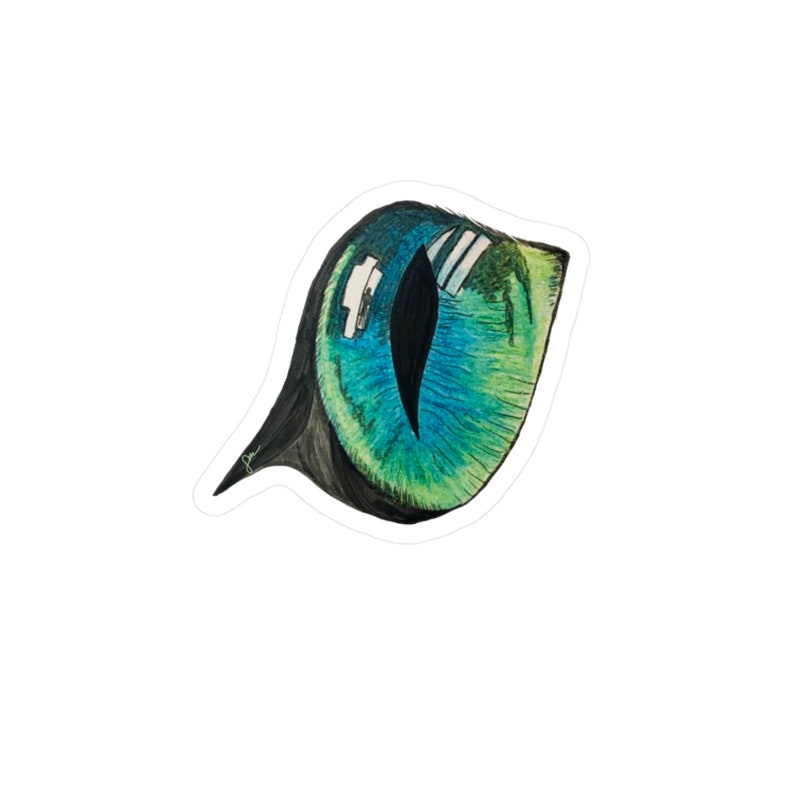 Cat's Eye Kiss-cut Vinyl Decal - Etsy