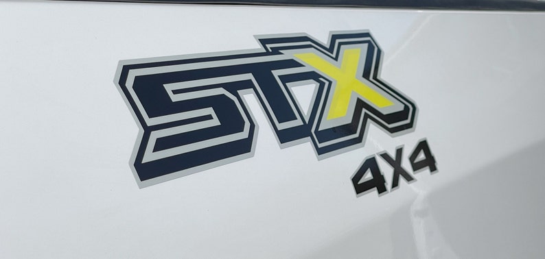 Set of 2: STX 4X4 off Road Truck Bed Decals Stickers Ford F150 YELLOW ...