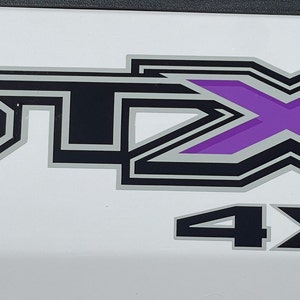 Set of 2: STX 4X4 off Road Truck Bed Decals Stickers Ford F150 PURPLE ...