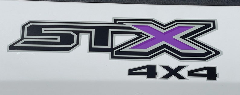 Set of 2: STX 4X4 off Road Truck Bed Decals Stickers Ford F150 PURPLE ...