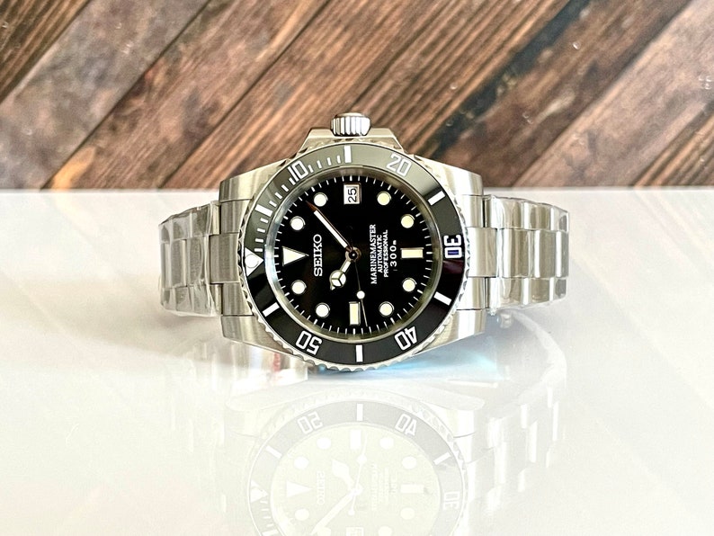 Submarine Style Seiko Mod Men's Watch With Seiko NH36A Movement Sku1191 ...