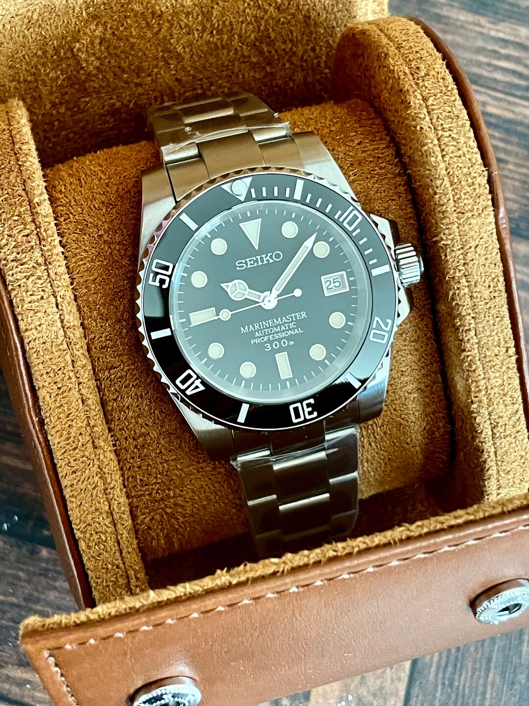 Submarine Style Seiko Mod Men's Watch With Seiko NH36A Movement Sku1191 ...