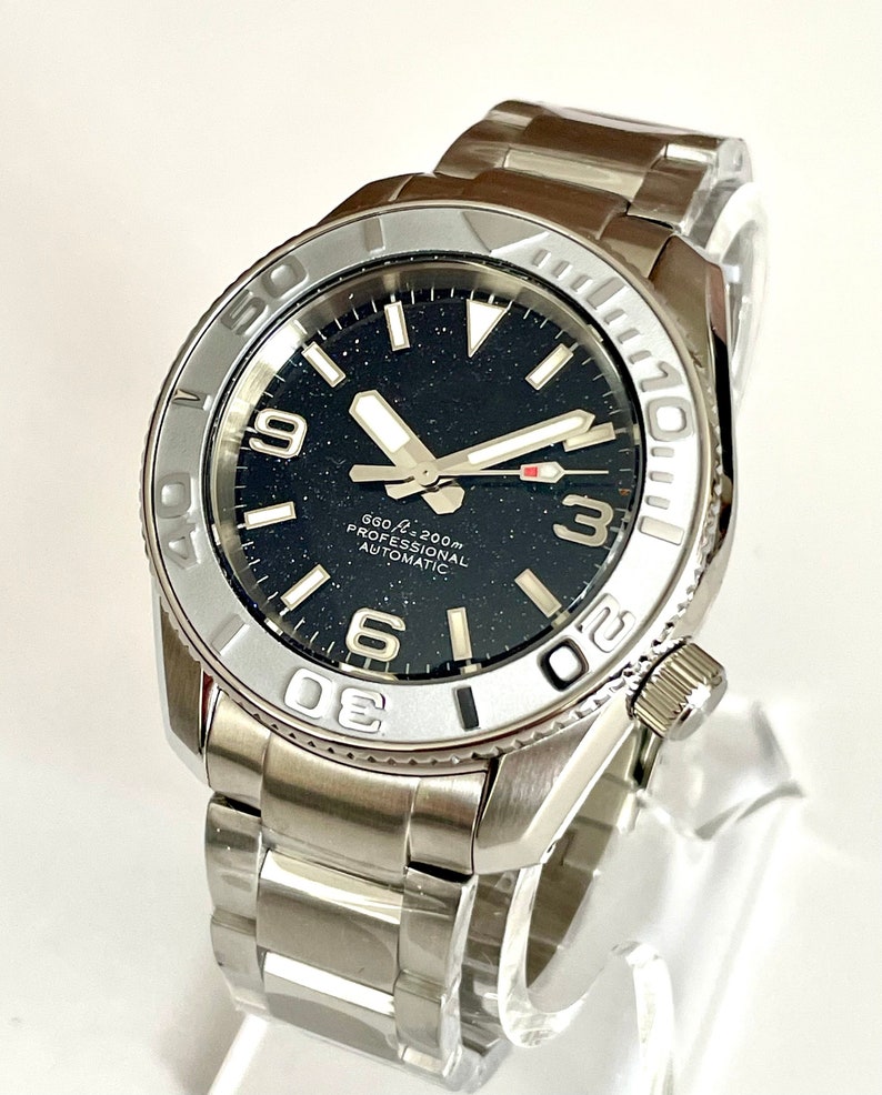 High End Mod Men's Watch With Black Starry Sky Dial, SPB185 Style Case ...