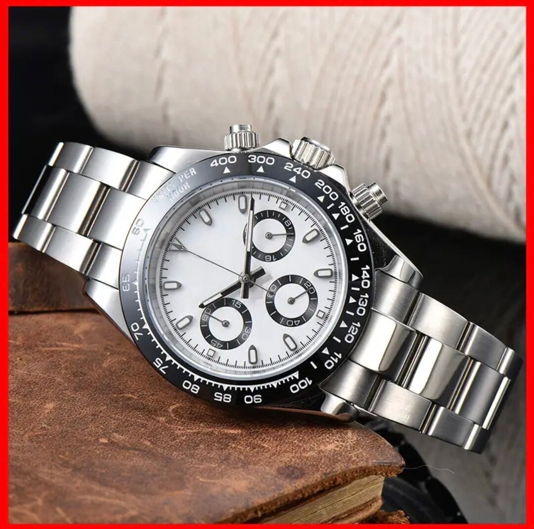 White Chronograph Mod Men’s Watch W/vk63 Quartz, Sapphire Sku1221 - Etsy