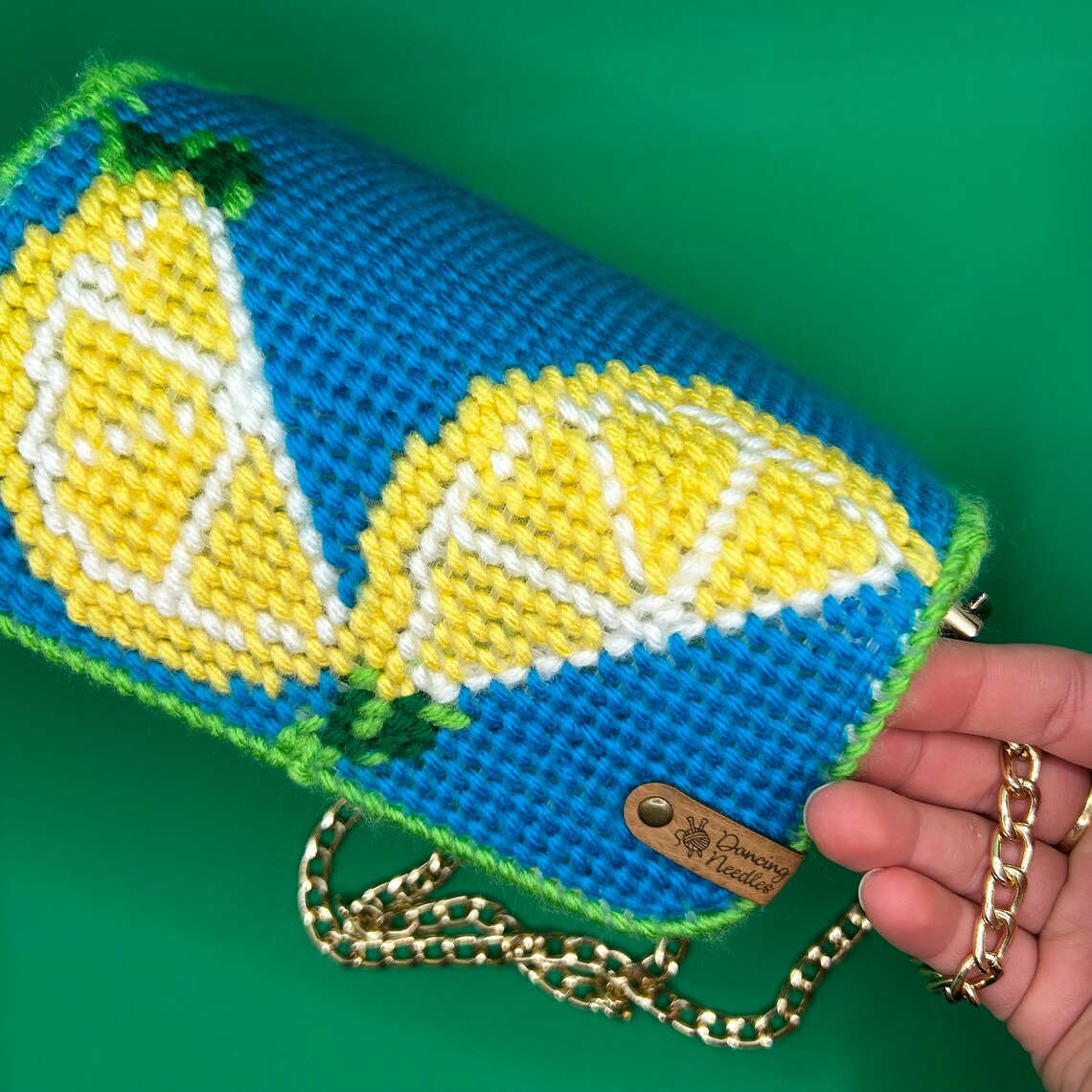 Crossbody Lemons Purse - Plastic Canvas - Etsy