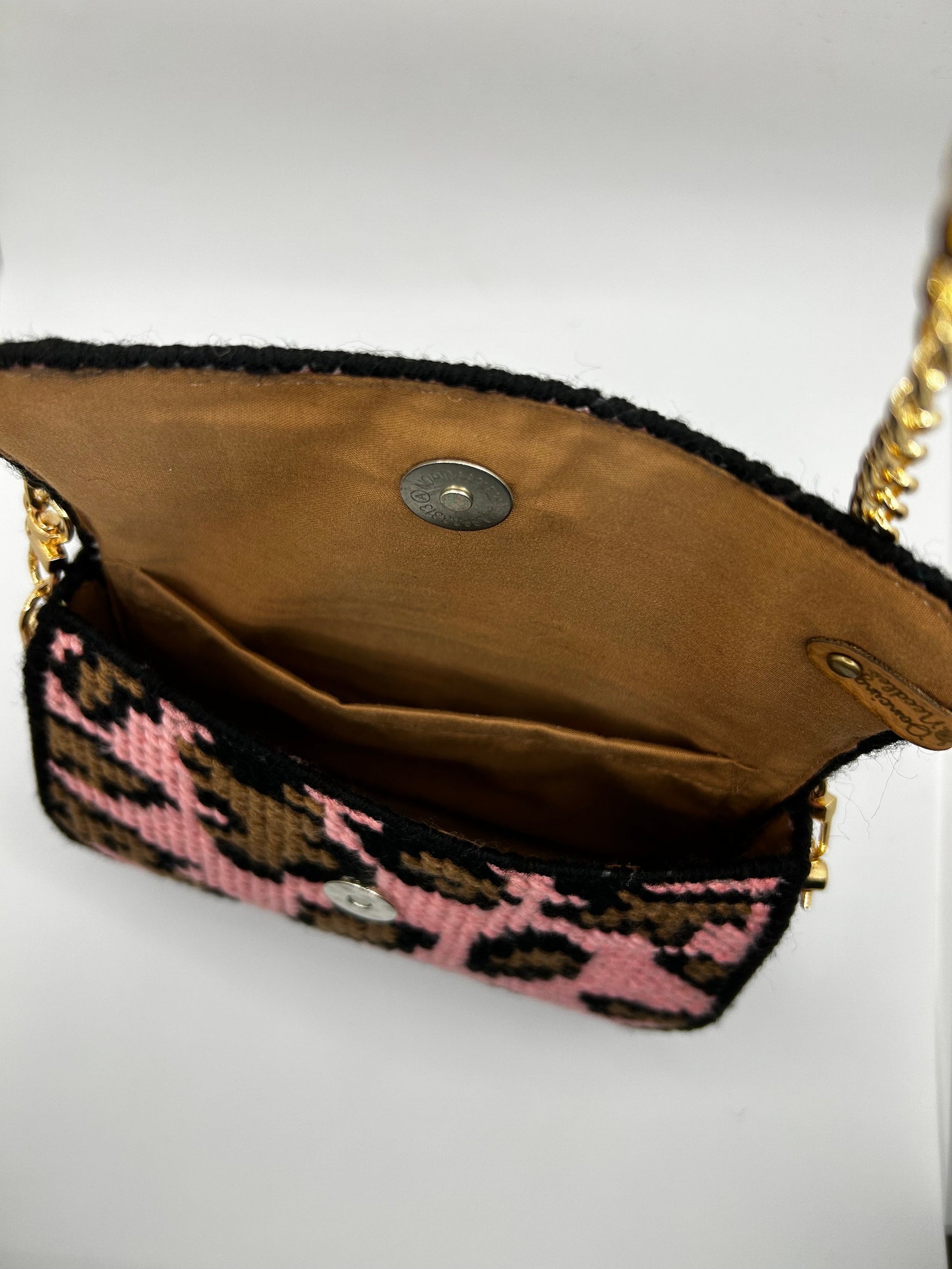 Crossbody Pink Leopard Purse - Plastic Canvas - Etsy