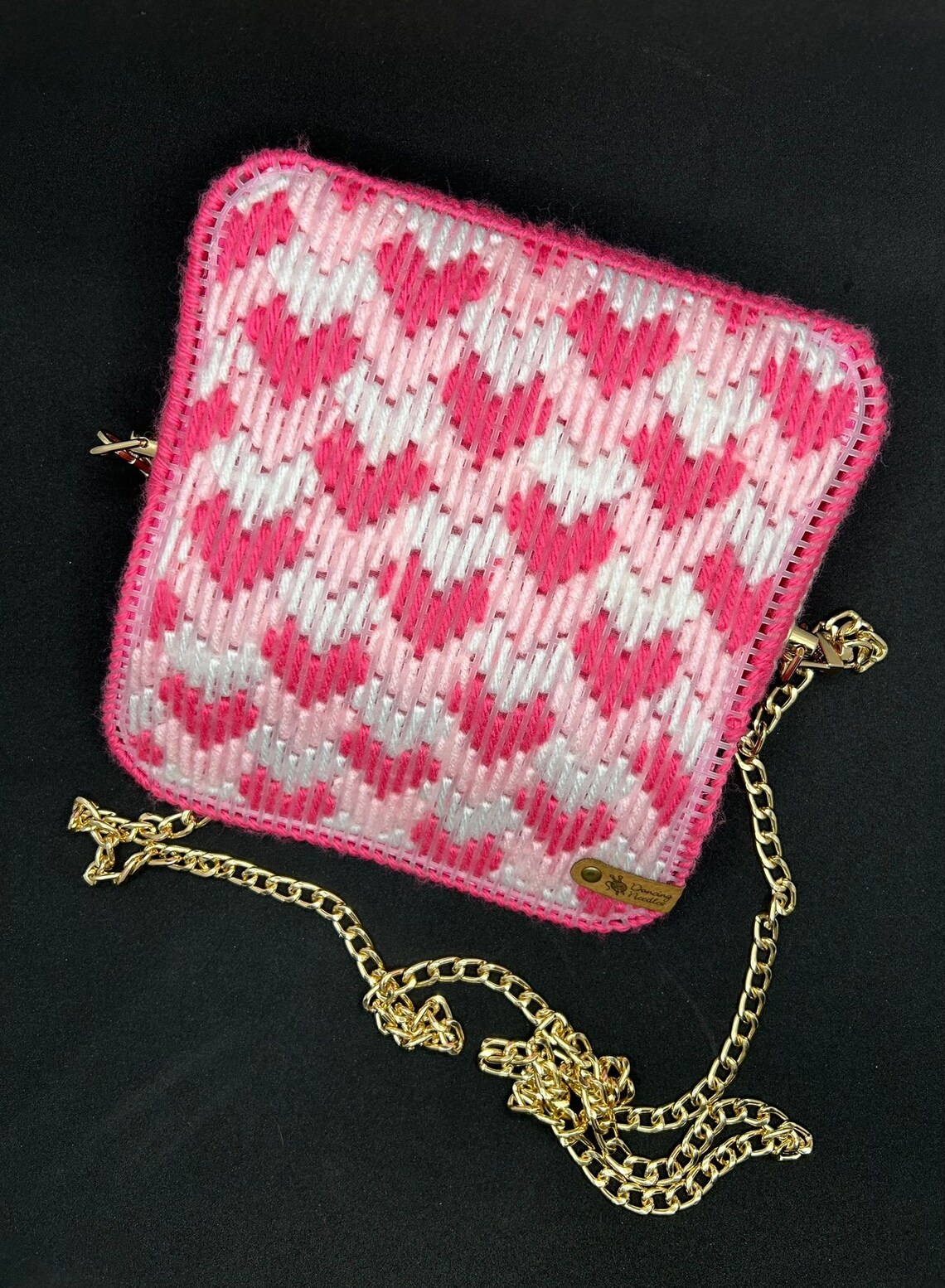 Crossbody Hearts Purse - Plastic Canvas - Etsy