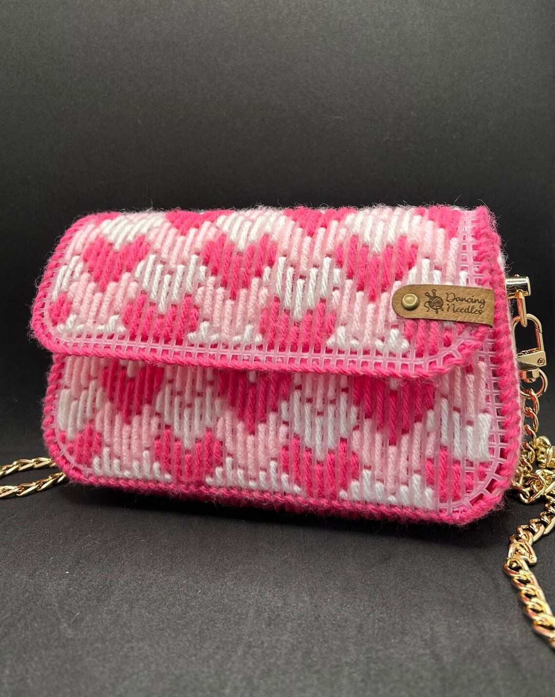 Crossbody Hearts Purse - Plastic Canvas - Etsy