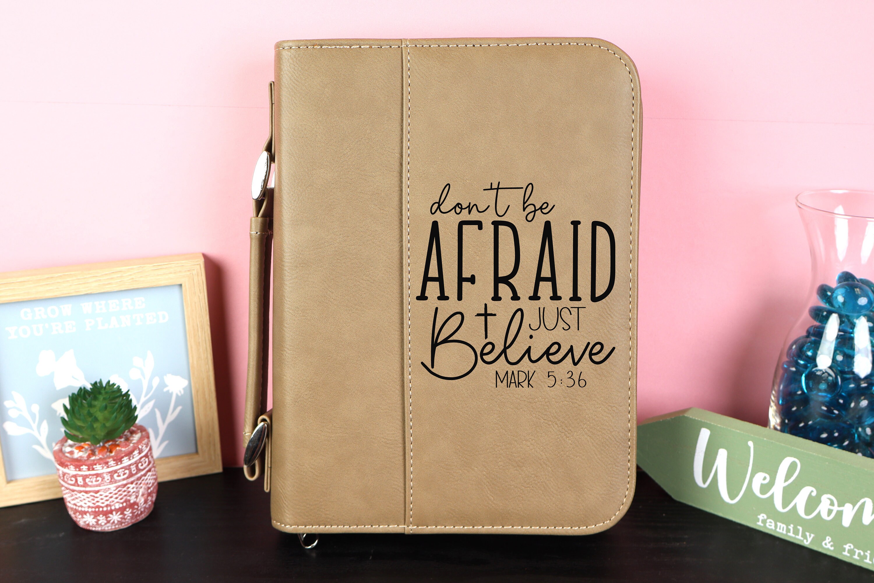 Bible Cover, Leather Bible Cover, Personalized Bible Cover, Engraved ...