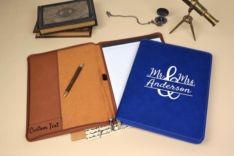 Personalized Leather Portfolio, Custom Portfolio, Leather Portfolio ...