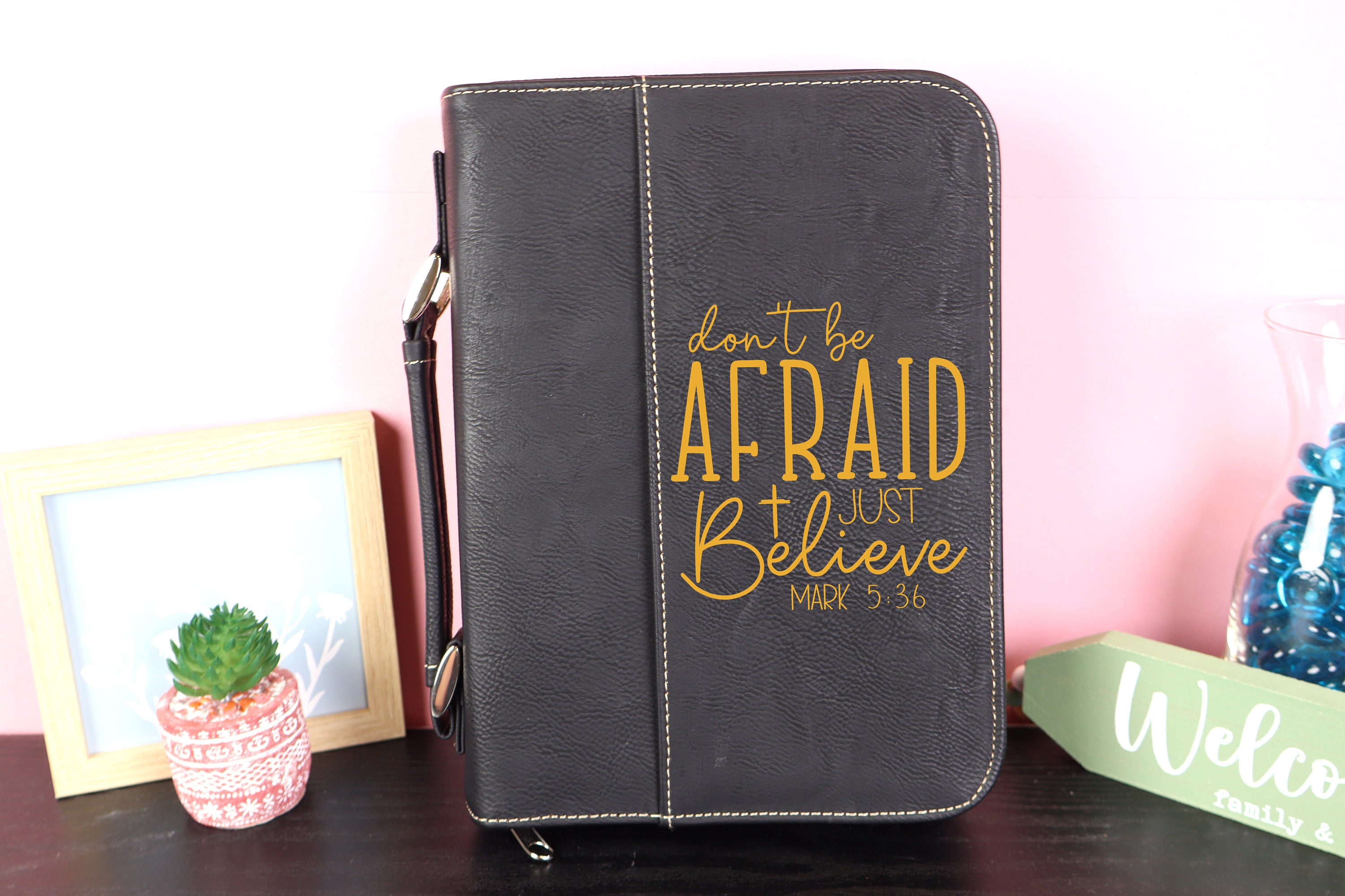 Bible Cover, Leather Bible Cover, Personalized Bible Cover, Engraved ...