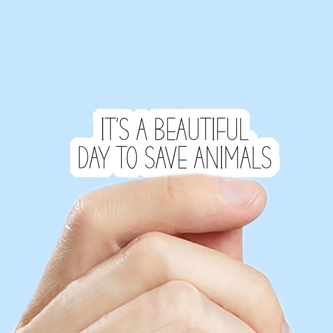 Save Animals Stickers, Laptop Decals, Tumbler Stickers, Save Animals ...