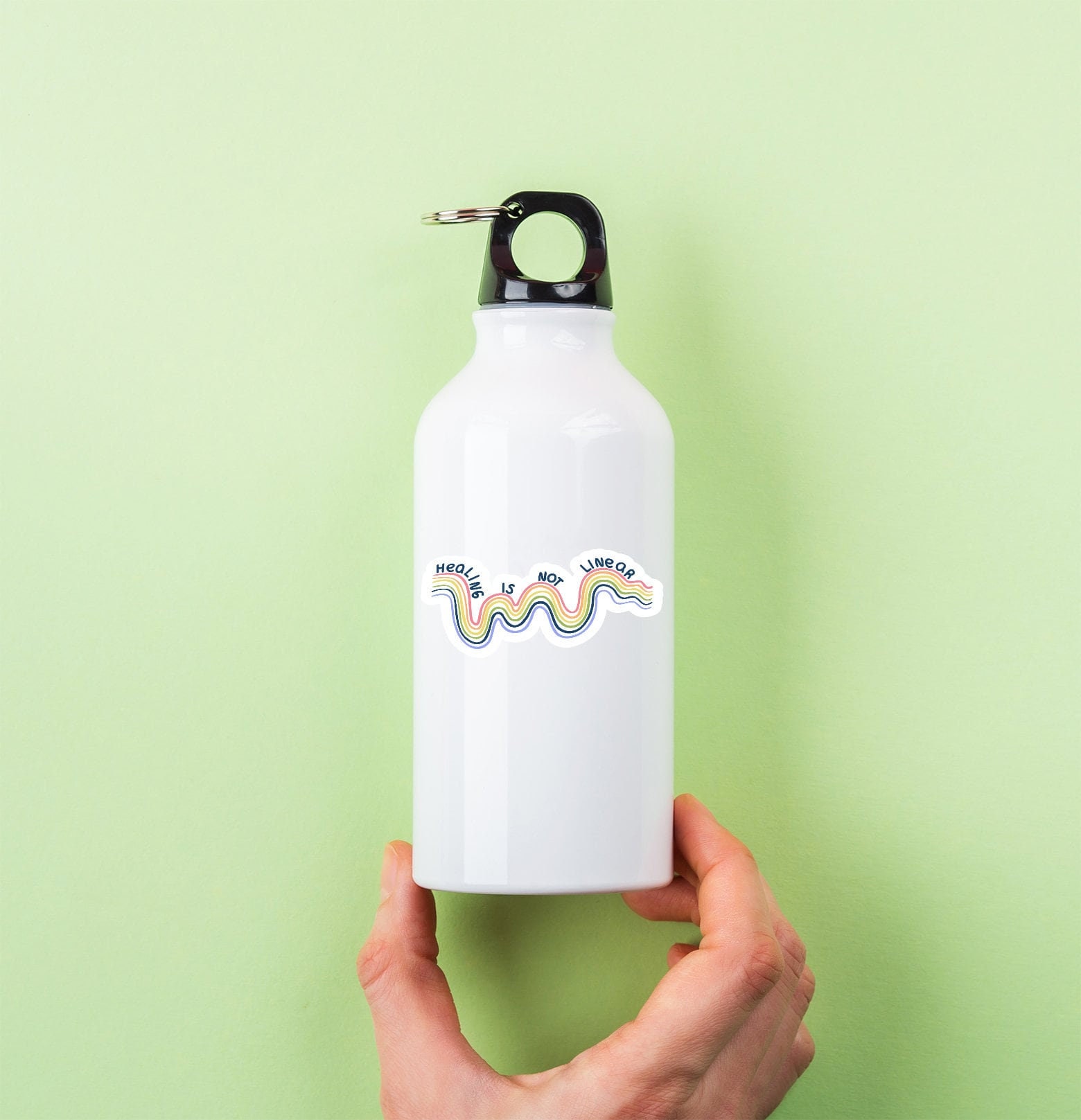 Healing is Not Linear, Mental Health Sticker, Water Bottle Sticker ...