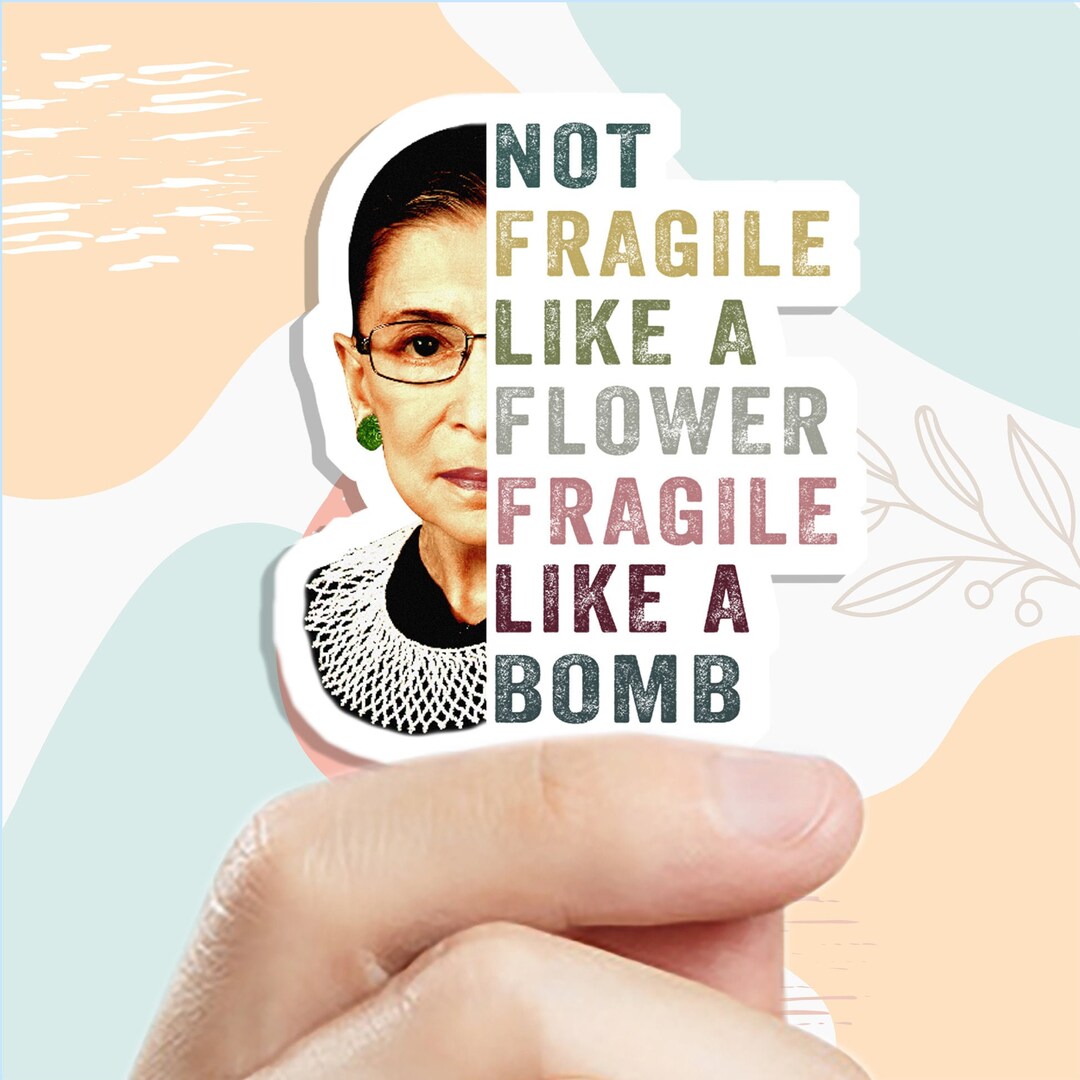 Ruth Bader Ginsburg Quote Sticker, Remembering Rbg Sticker, Planner ...