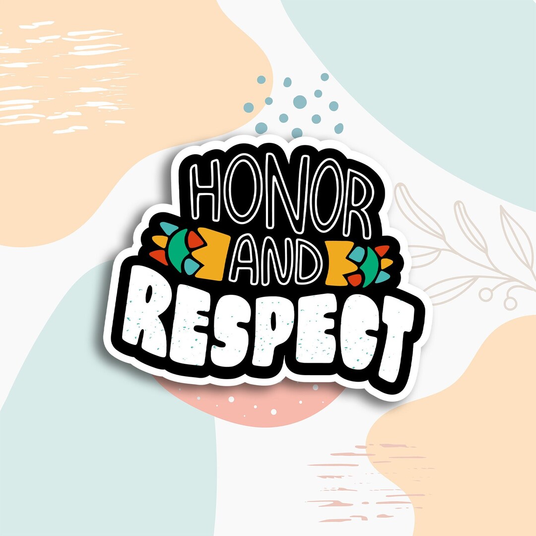 Honor and Respect Stickers, Black History Black Lives Matter Sticker ...