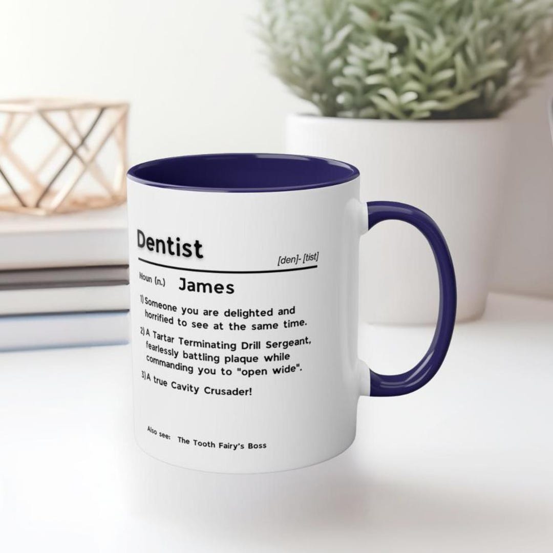 Personalised Dentist Mug - Custom Dentist Definition Mug, Gift for a ...