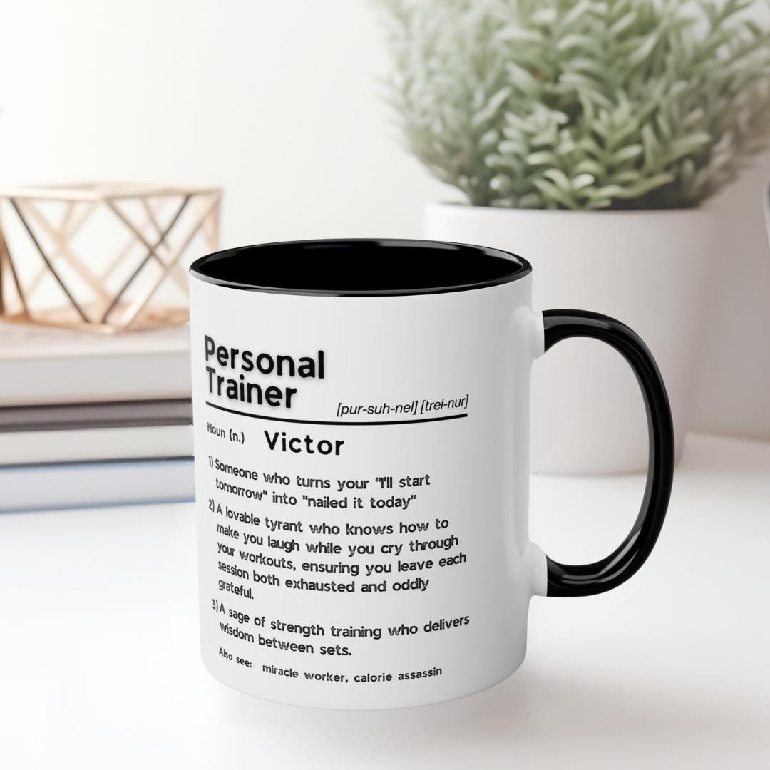 Personal Trainer Gift Mug: Funny Personalized PT Thank You - Etsy UK