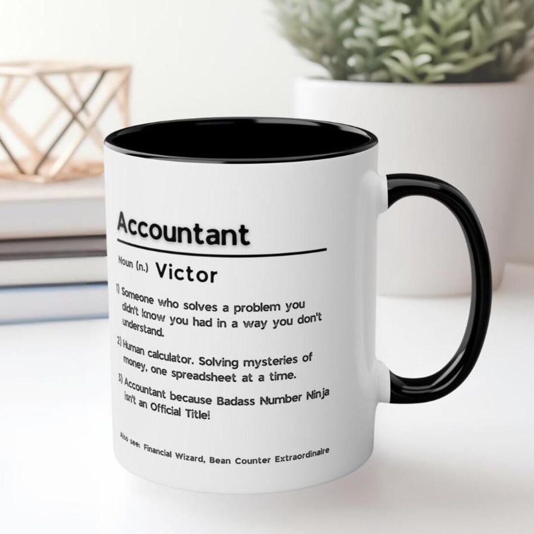 Personalized Accountant Definition Mug: Funny Accountancy Gift - Etsy