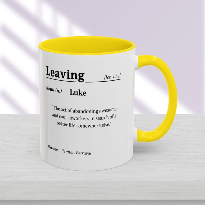 Personalized Coworker Leaving Mug: Custom Farewell Gift - Etsy Australia
