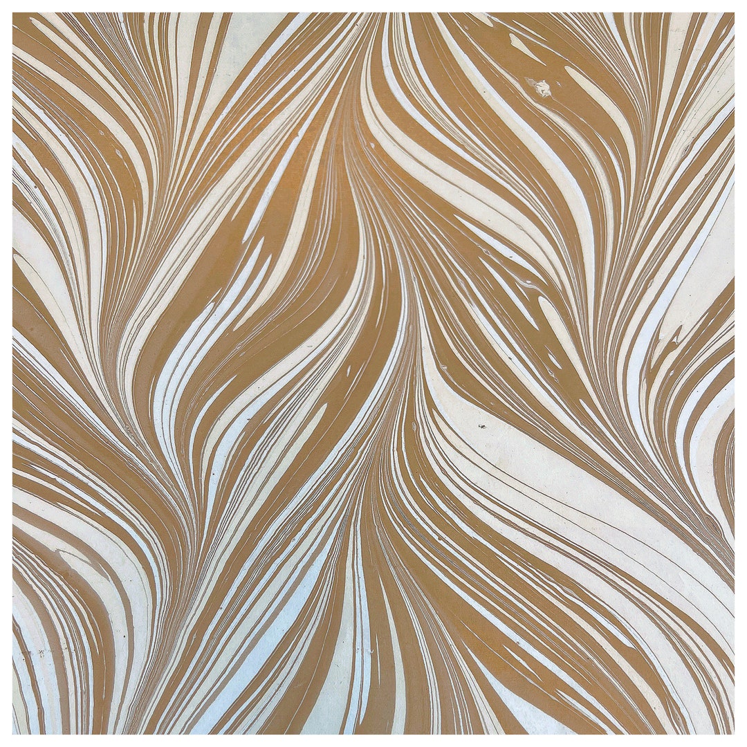 Ivory and Gold Swirled Paper - Etsy