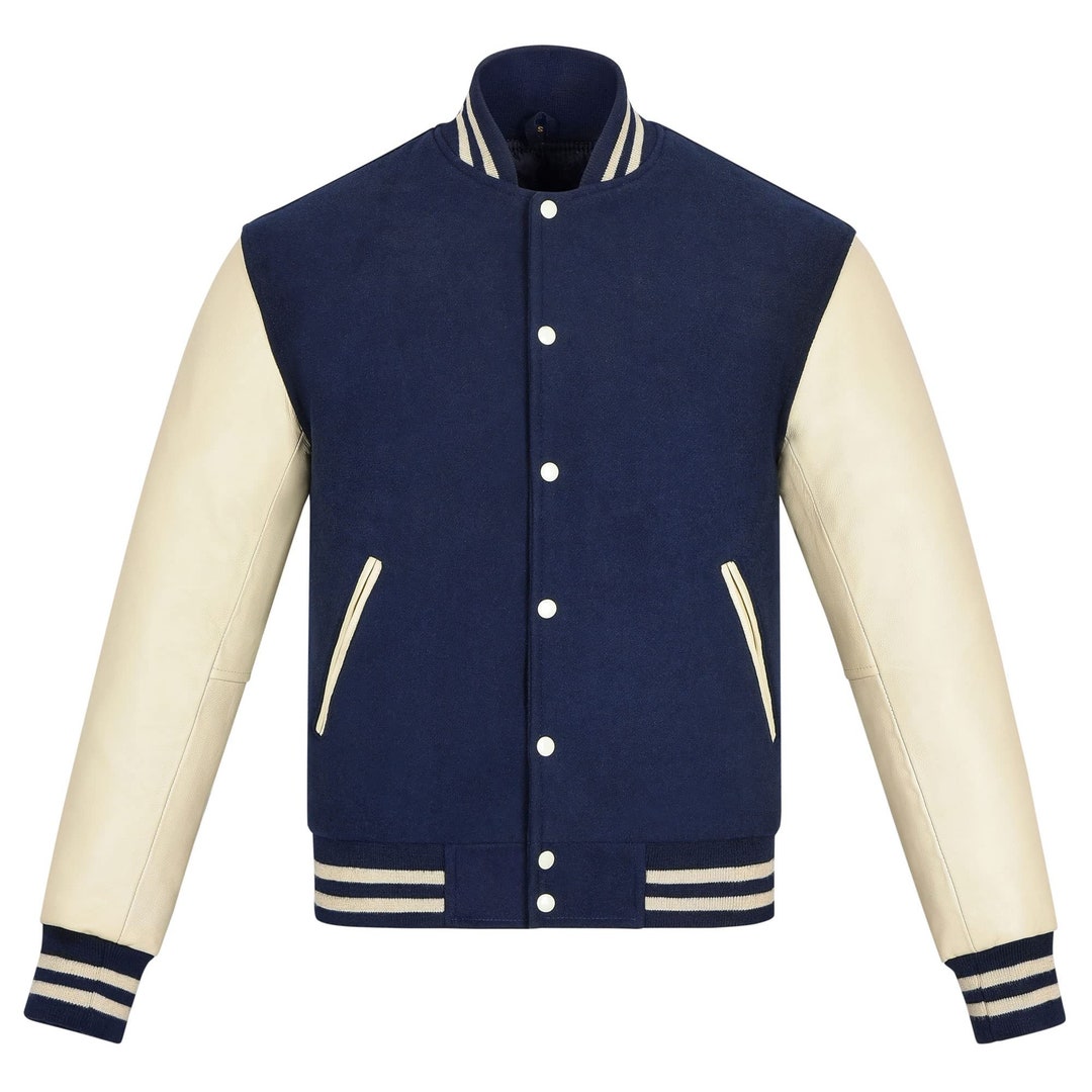 Personalised Varsity Jacket Baseball Letterman Jacket Wool and Leather ...