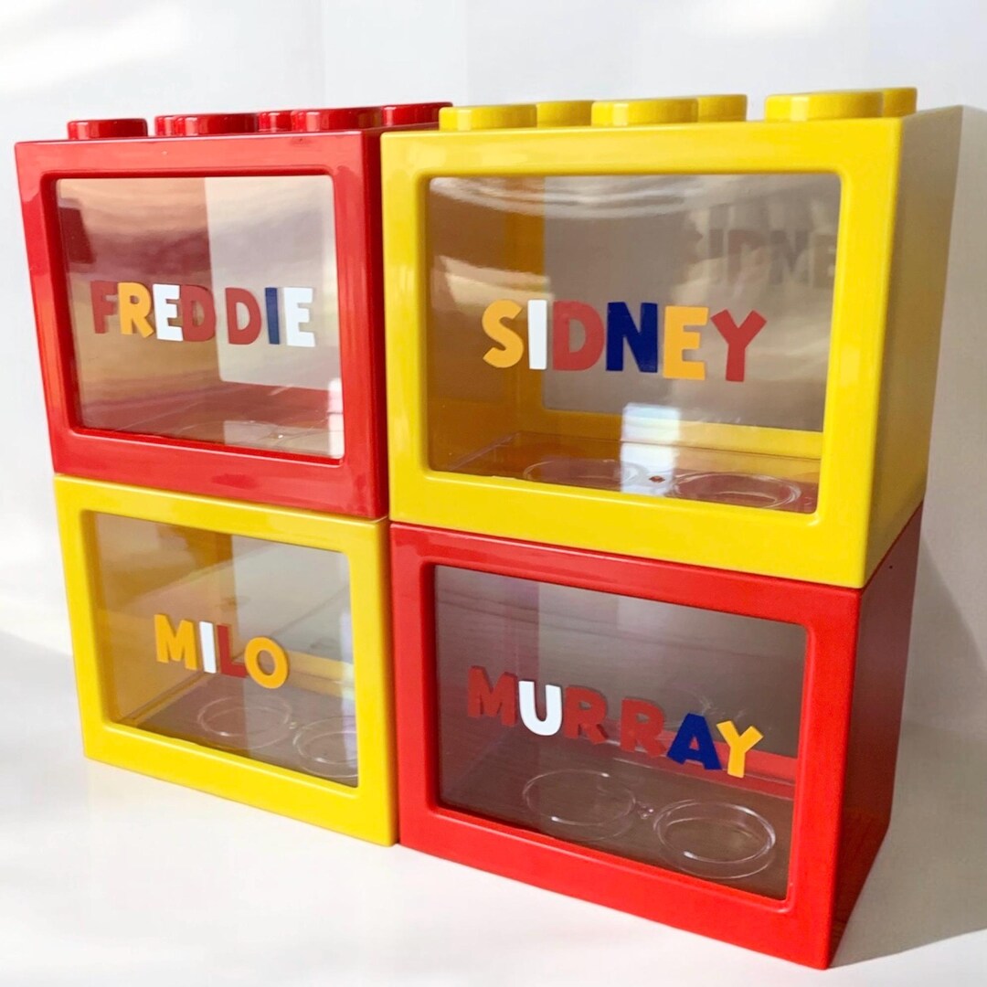 Lego Money Box, Personalised Building Block Money Box, Personalised ...