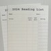 Printable 2024 Reading Log Bookmark With Heart Rating, Valentines Day ...