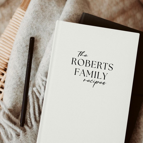 Family Recipe Book - Etsy