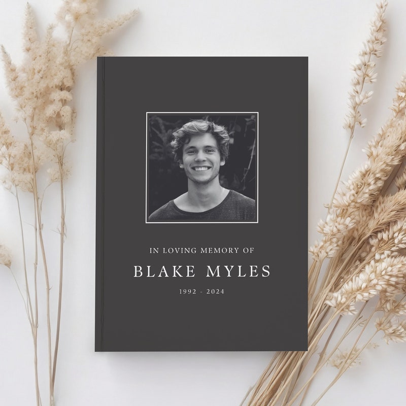 Memorial Guest Book - Etsy