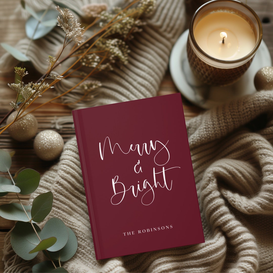 Custom Christmas Memory Book Christmas Journal Personalized Family ...