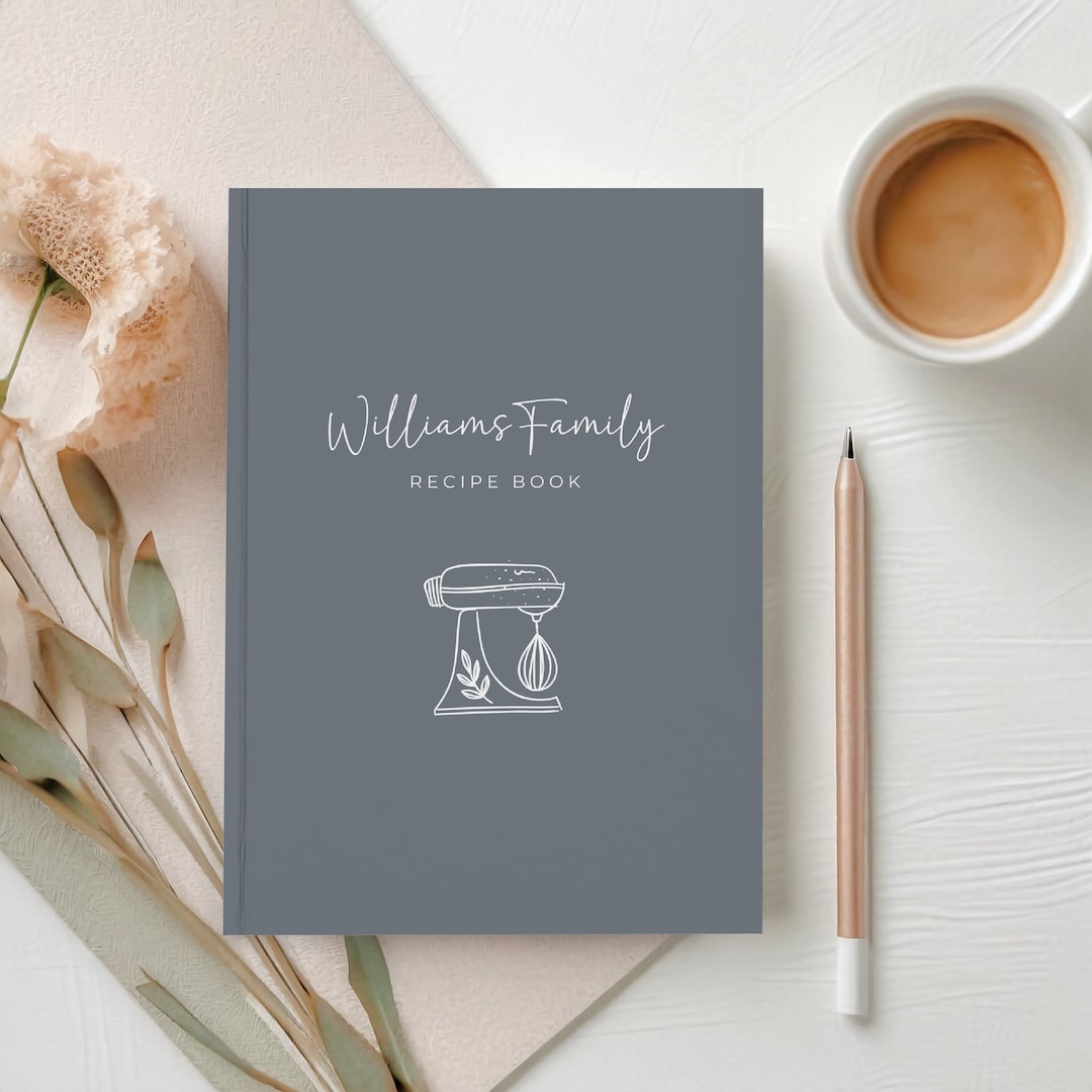 Custom Family Recipe Book Personalized Recipe Book Blank Recipe Journal ...