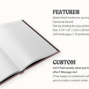 Personalized Reading Journal, Reading Log Journal, Book Club Gift, Book ...