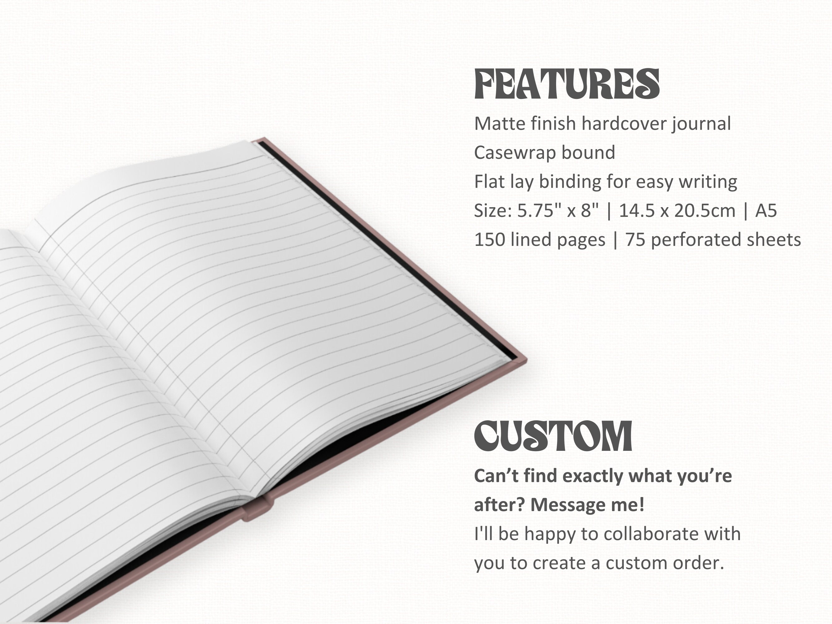 Personalized Reading Journal, Reading Log Journal, Book Club Gift, Book ...