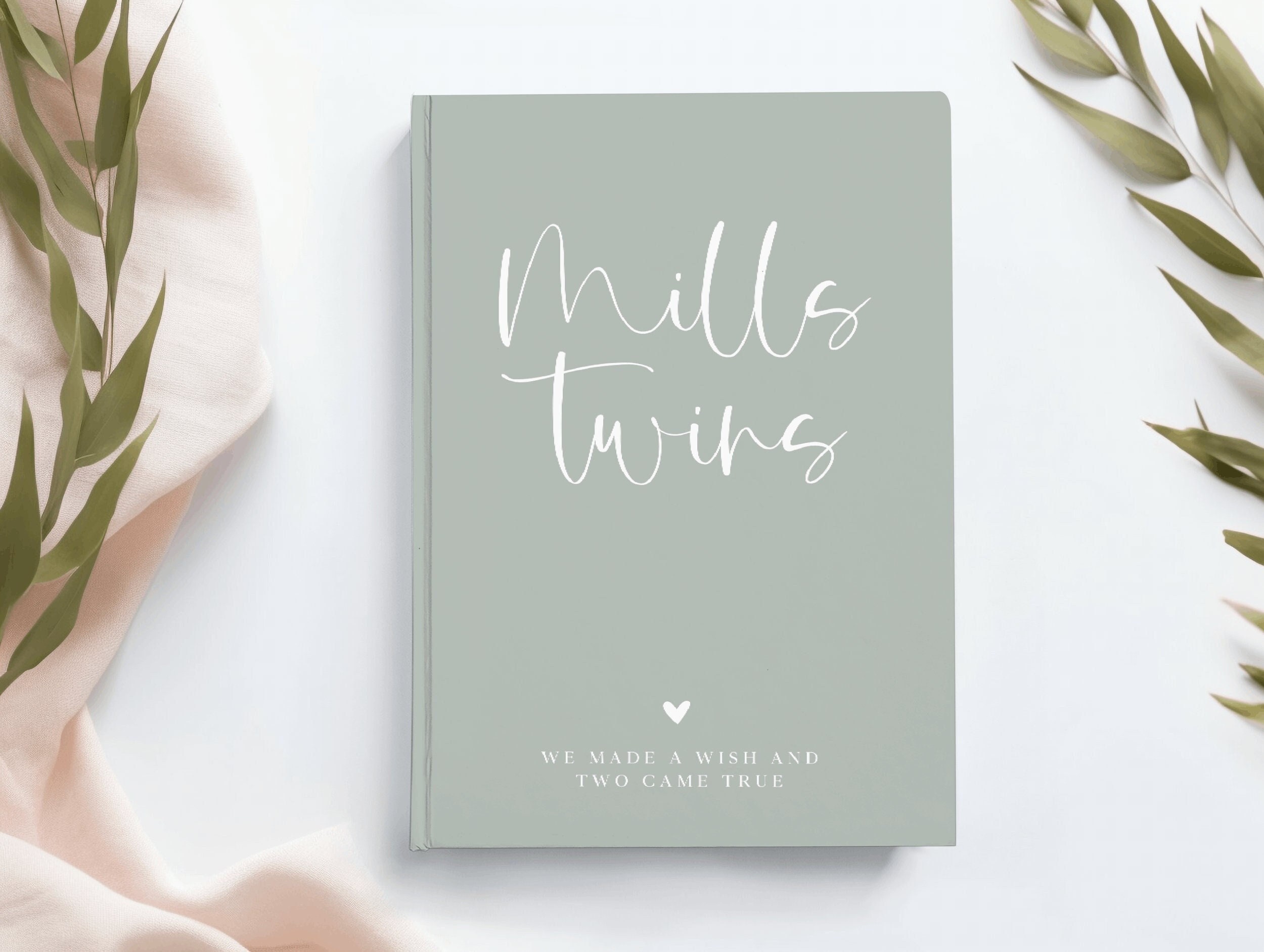 Custom Twin Pregnancy Book, Twin Pregnancy Keepsake Gifts, Expecting ...