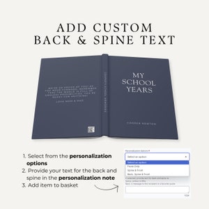 Personalized School Memory Book, Preschool Graduation Gifts, My School ...