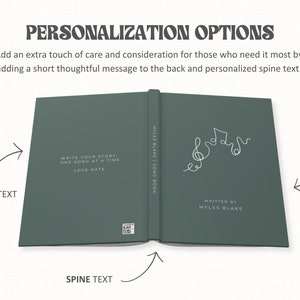 Custom Songwriting Journal, Musician Gift, Music Journal Personalized ...