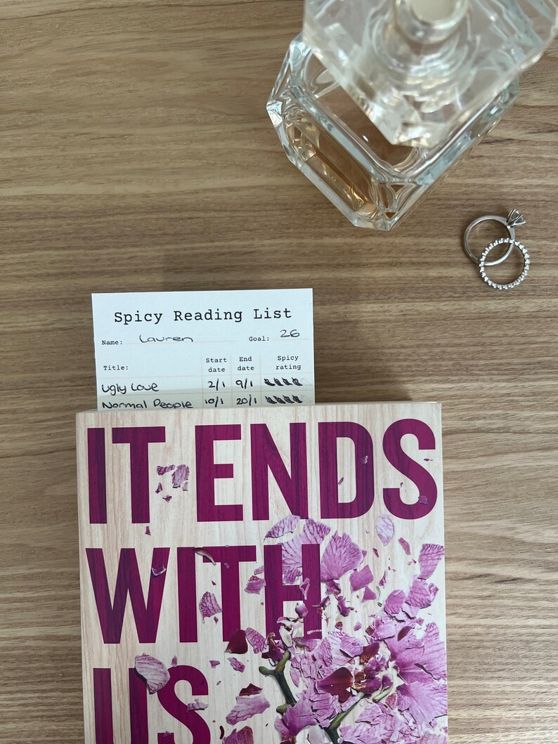 Printable Spicy Bookmark Reading Log Tracker With Spicy Books Rating ...