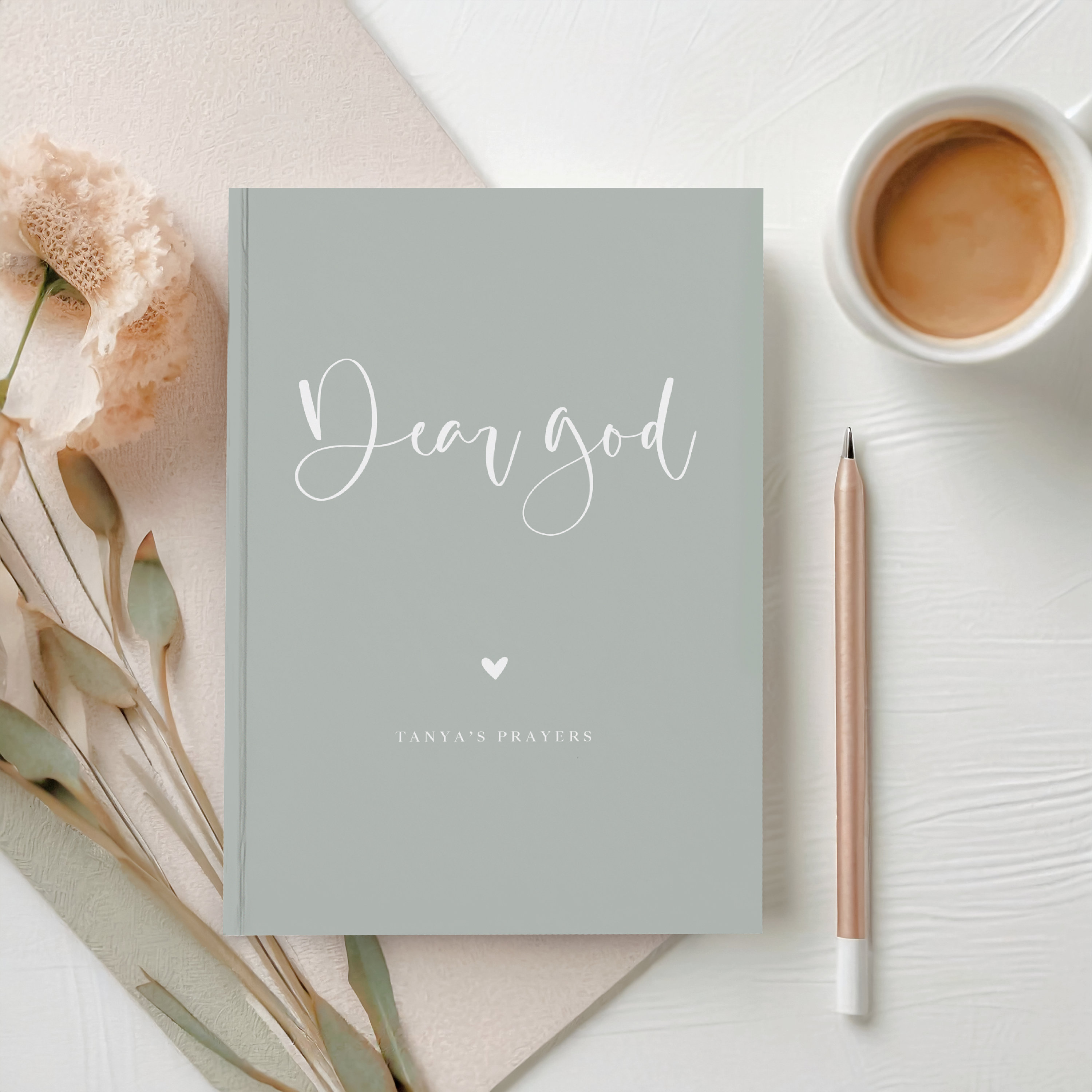 Dear God Custom Prayer Journal, Personalized Devotional Journal ...