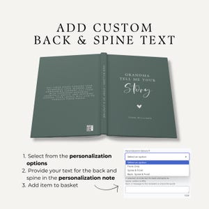 Custom Grandma Memory Journal for Grandma Memories & Life Story ...