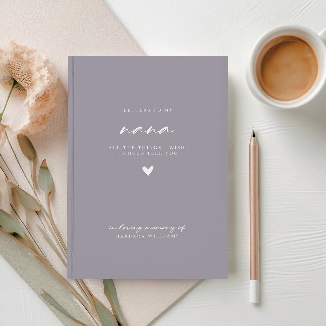 Nana Memorial Gift, Custom Nana Memorial Journal, Custom Nana Sympathy ...