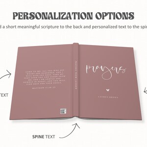 Custom Prayer Journal, Personalized Devotional Journal, Christian Gifts ...