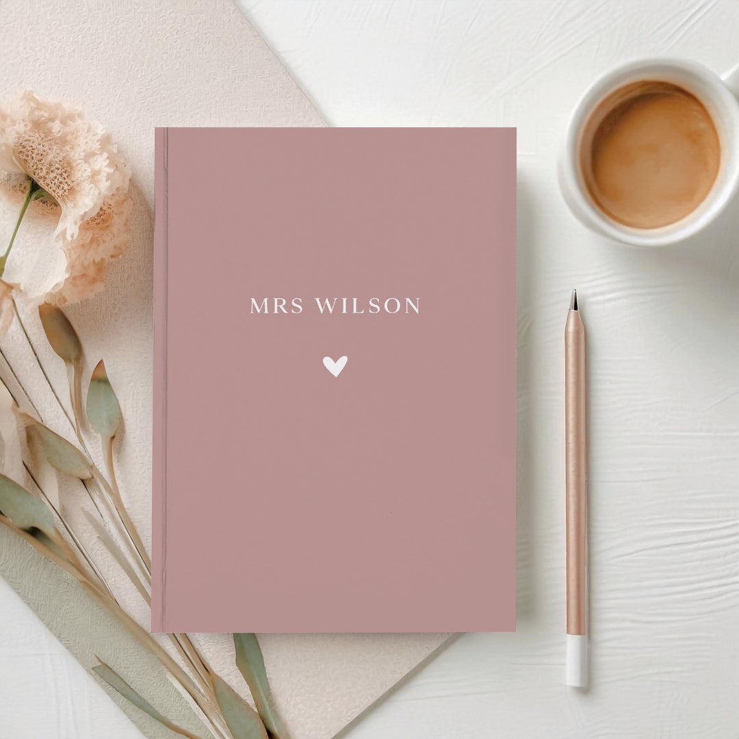 Custom Teacher Notebook Personalized Teacher Notepad, TA Gifts, Back to ...