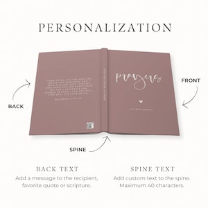 Custom Prayer Journal, Personalized Devotional Journal, Christian Gifts ...