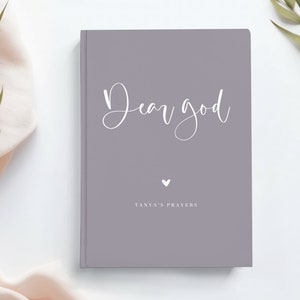 Dear God Custom Prayer Journal, Personalized Devotional Journal ...