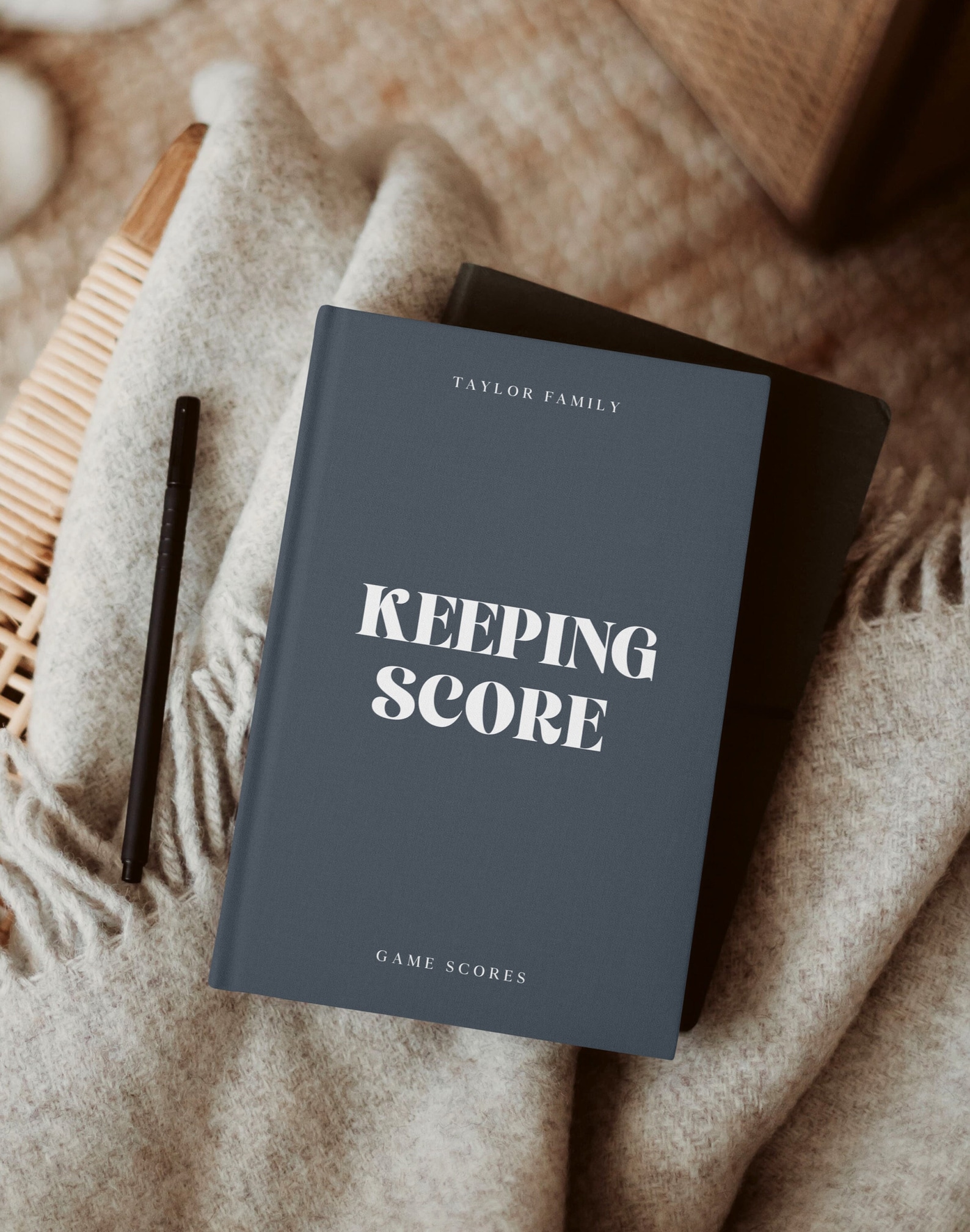 Custom Game Score Book, Family Games Night Scorekeeping, Personalized ...