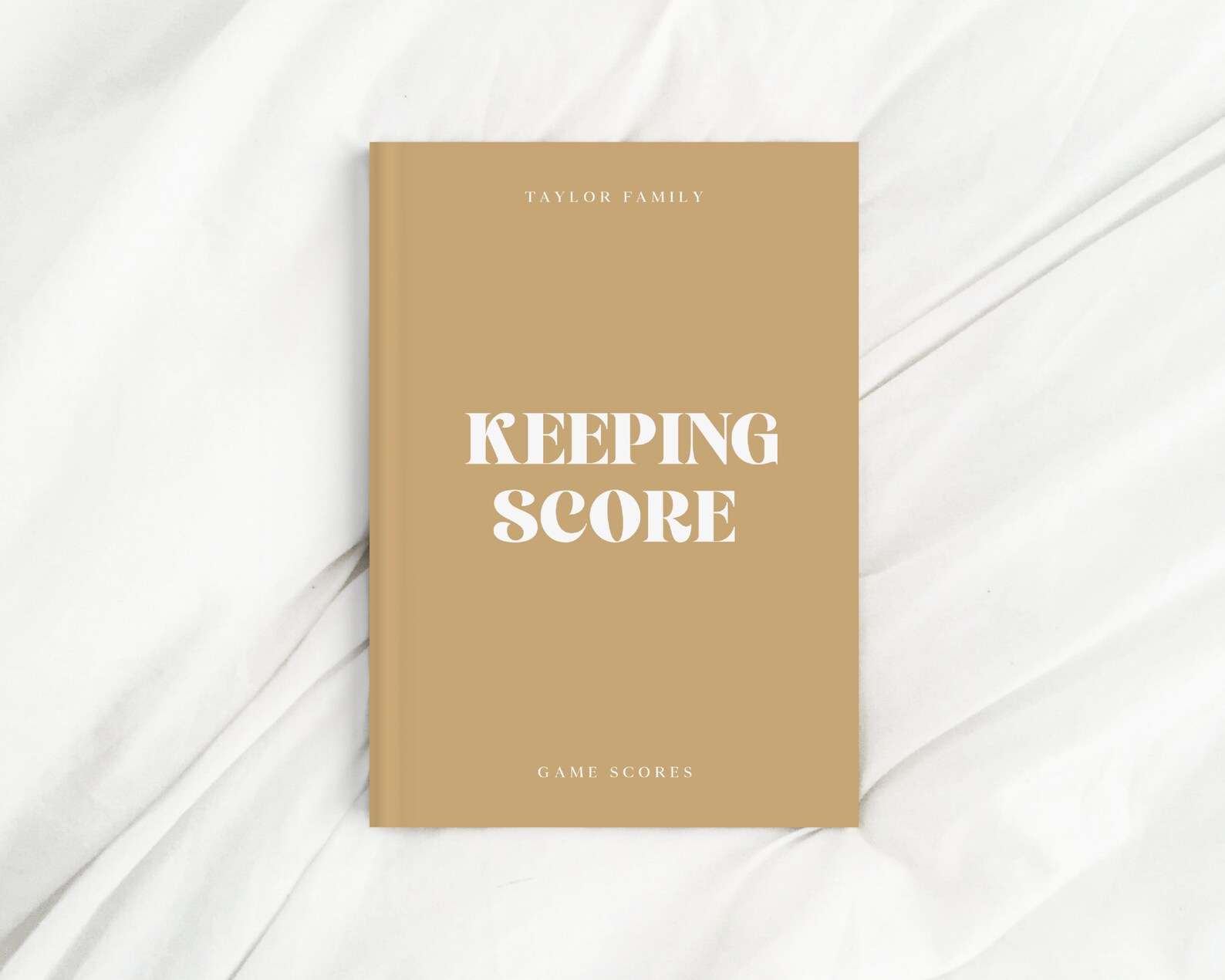 Custom Game Score Book, Family Games Night Scorekeeping, Personalized ...