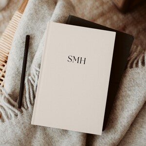 Monogram Notebook Personalized A5 Notebook Journal, Monogrammed Gift ...