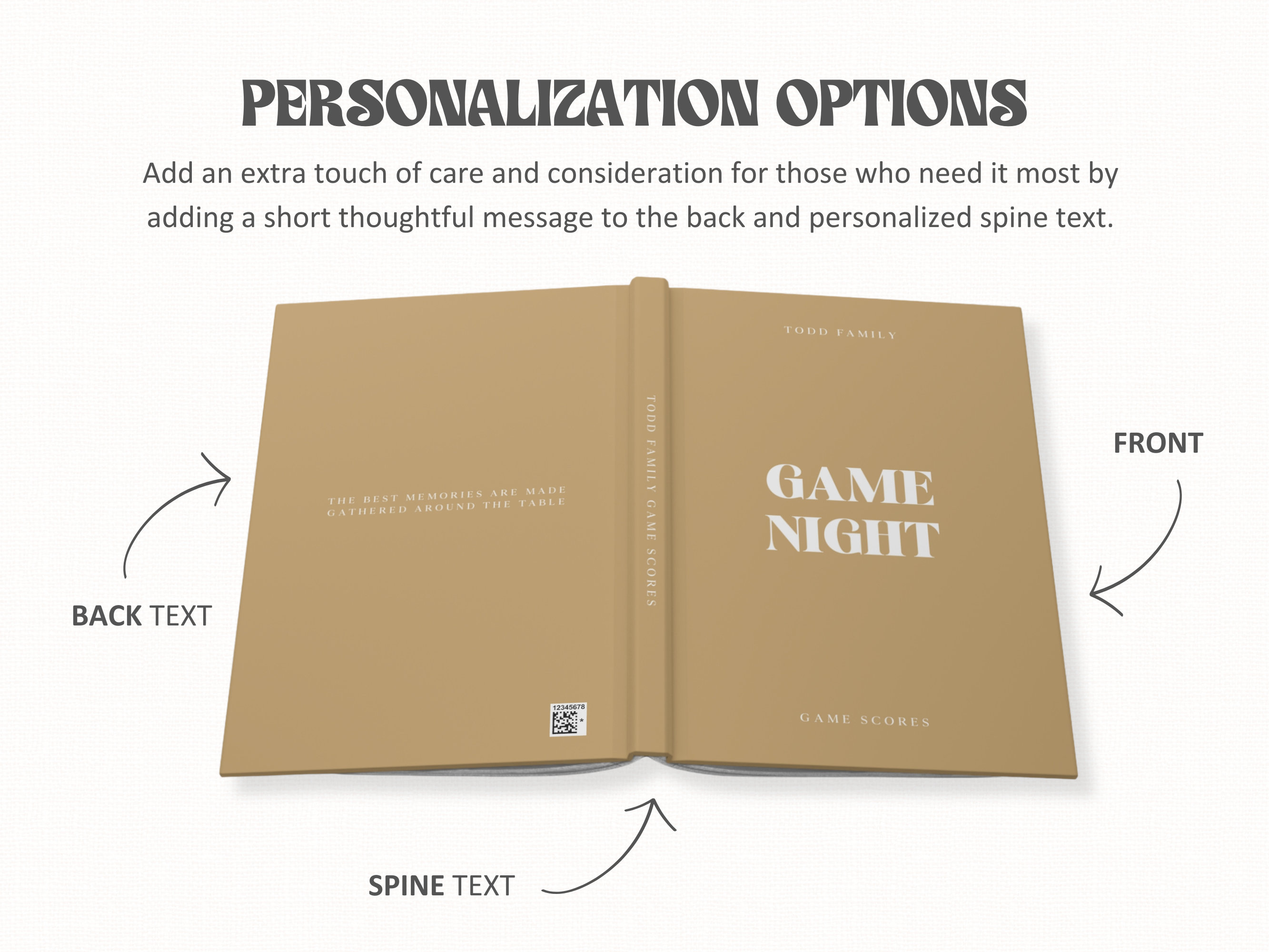 Custom Game Night Score Book, Game Lover Housewarming Gift Personalized ...