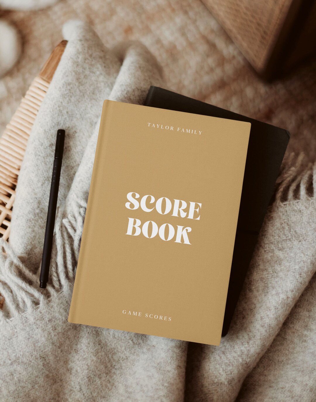 Custom Game Score Book, Family Games Night Scorekeeping, Personalized ...