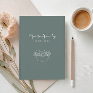 Custom Family Recipe Book Personalized Recipe Book Blank Recipe Journal ...